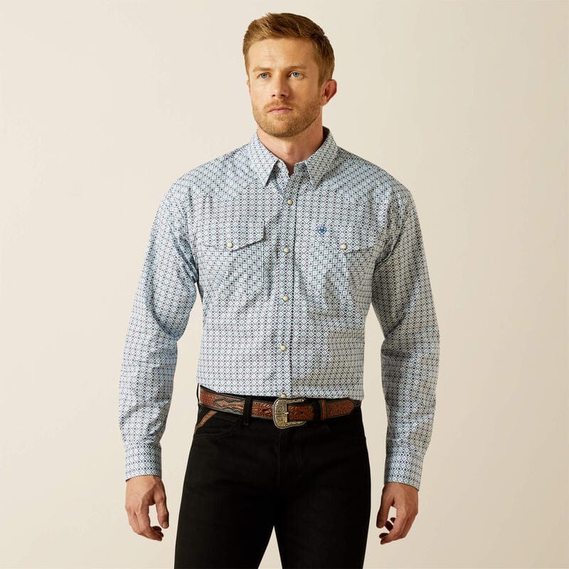 Camisa Sherwyn Classic Blanca Para Hombre | Ariat – Botines Charros LLC
