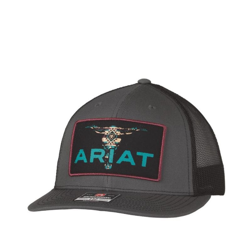 Gorra Ariat Bull Skull Charcoal Para Hombre | A300085907 – Botines ...