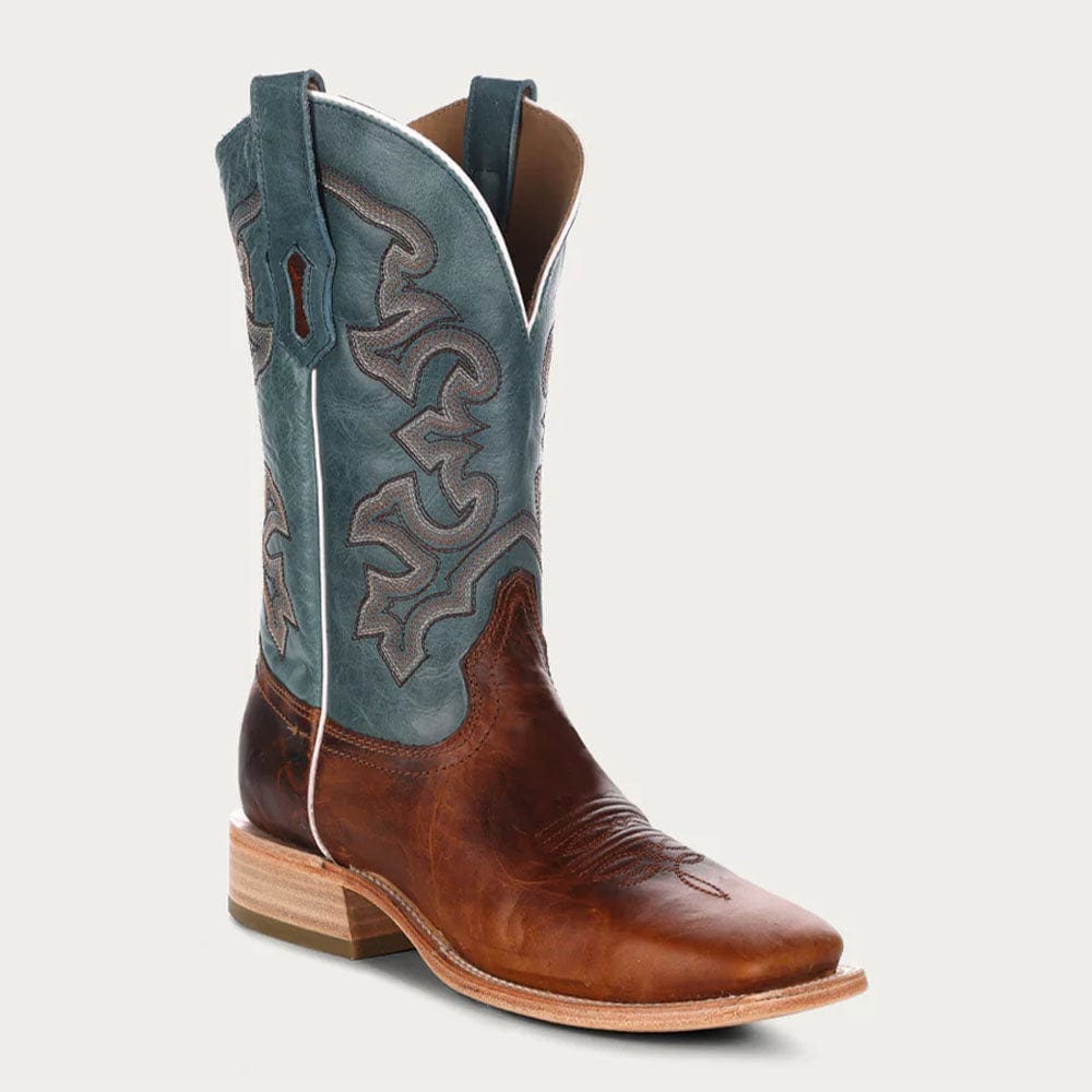 Bota Vaquera Honey Blue Embroidery Para Hombre | Corral – Botines ...