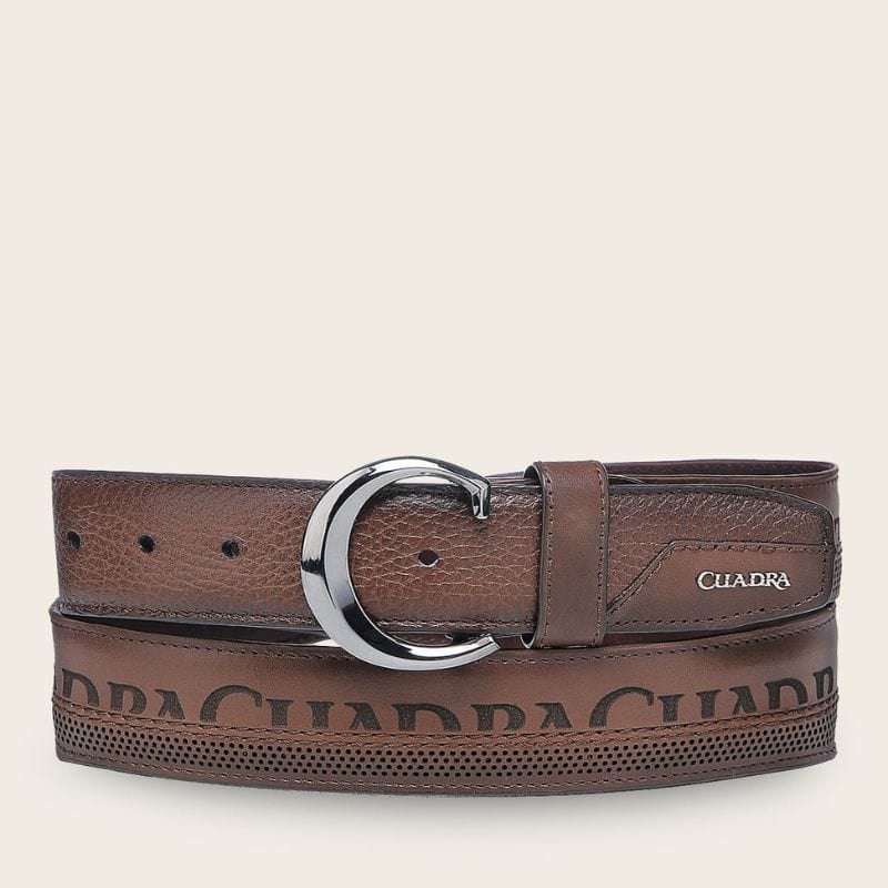 Cinto Cuadra Monte Real Miel Para Hombre – Botines Charros LLC