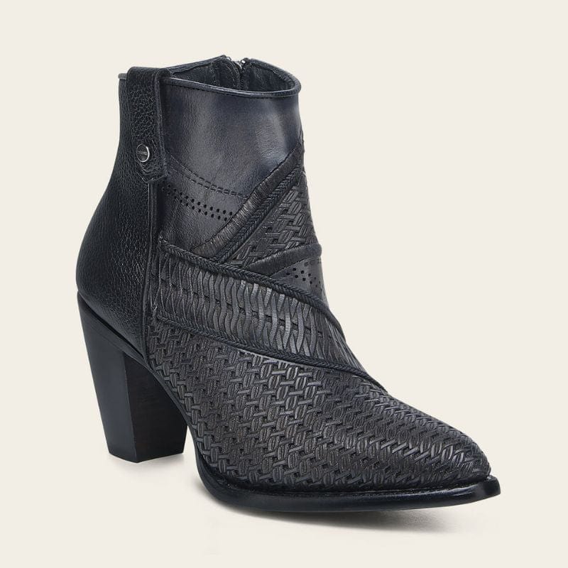 Botin Casual Cuadra Shadow Negra Para Mujer – Botines Charros LLC