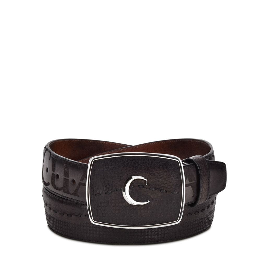 Cinto Cuadra BC237 Venado Firenze Cafe Para Hombre – Botines Charros LLC