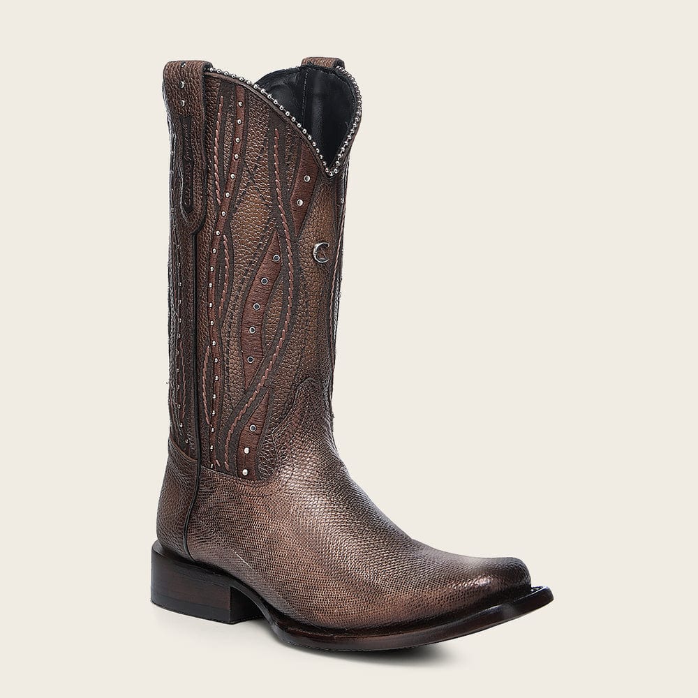 Bota Vaquera Rodeo Golden Carunga Para Mujer | Cuadra – Botines Charros LLC