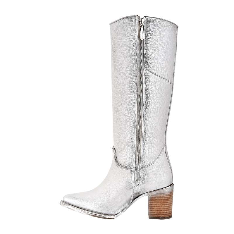 Bota Vaquera Cuadra La Reina Del Sur Blanco Para Mujer – Botines ...