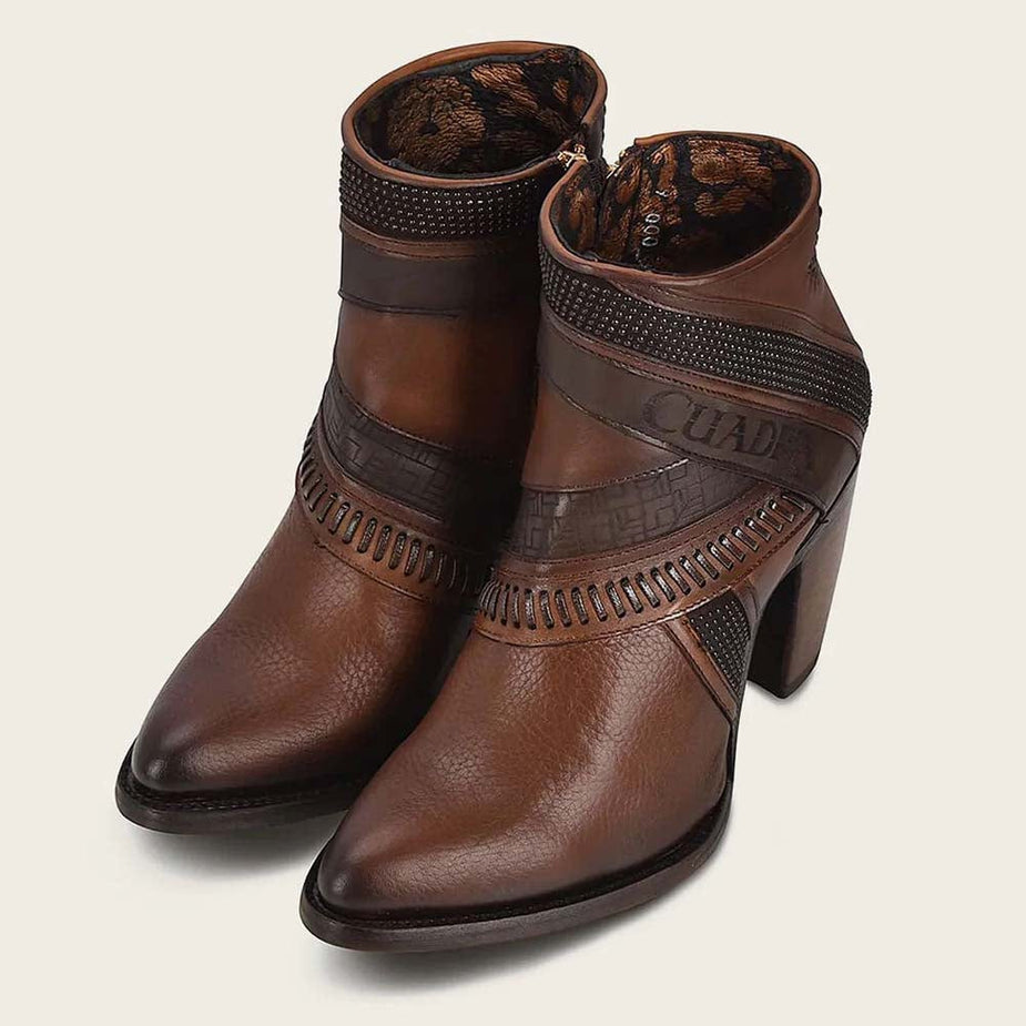 Botin Casual Cuadra Santana Cafe Para Mujer – Botines Charros LLC