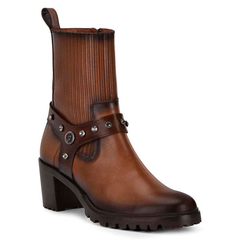 Botin Casual Cuadra Dalila Miel Para Mujer – Botines Charros LLC