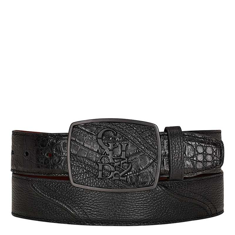 Cinturon Cuadra Dinastia Sinaloense Negro Para Hombre – Botines Charros LLC