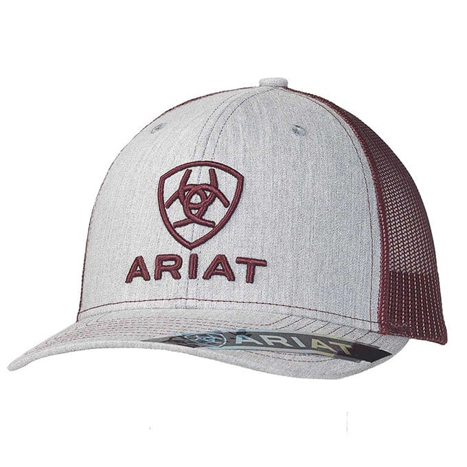 Gorra Ariat Gris/Vino Para Hombre | ARIAT – Botines Charros LLC